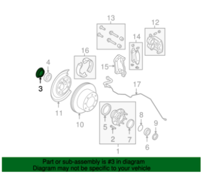 Seal Rear Axle 2C3Z 1177 AA - FordSuperDutyParts.com